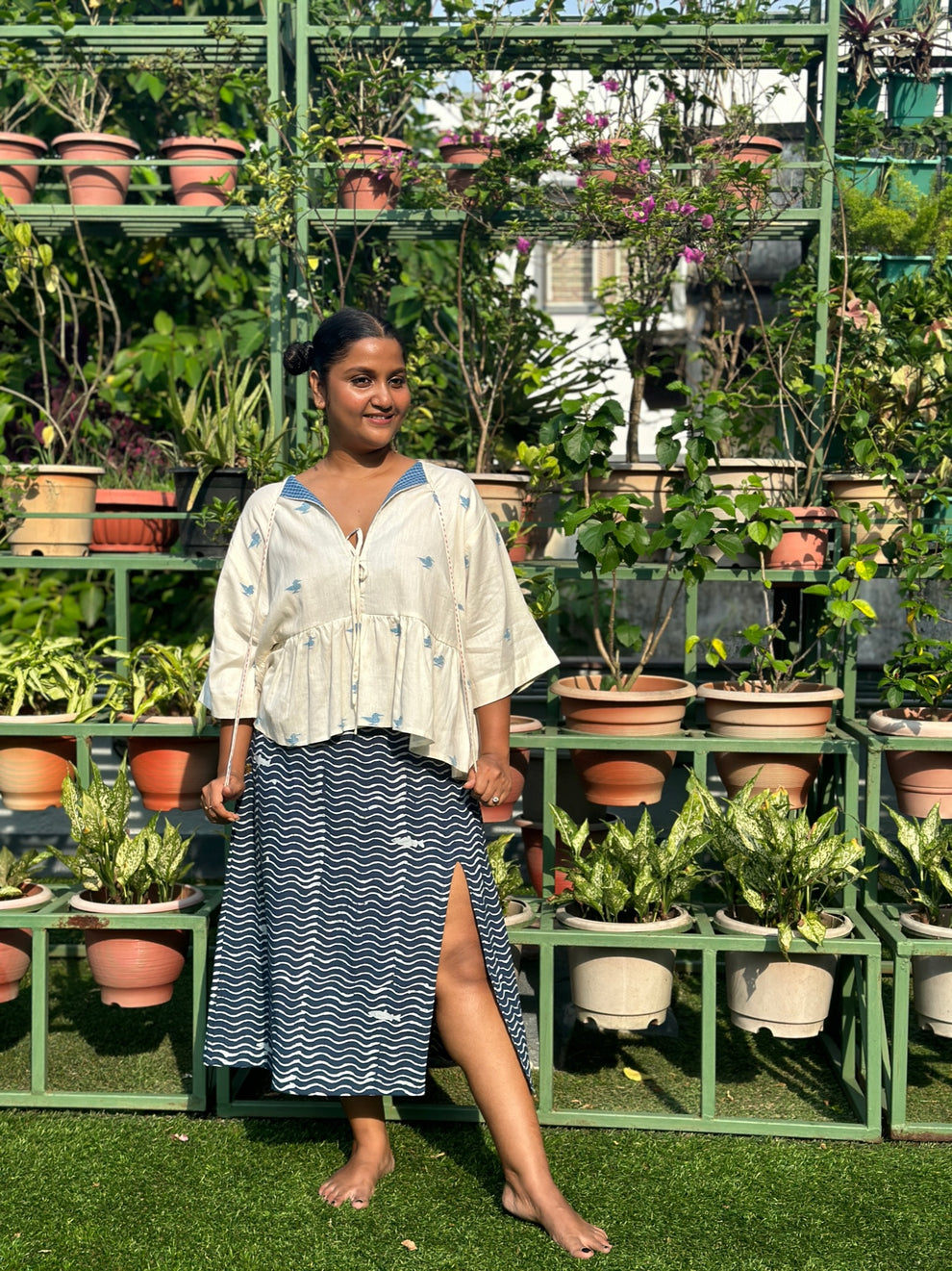 blue timi skirt – confetti exports pvt ltd